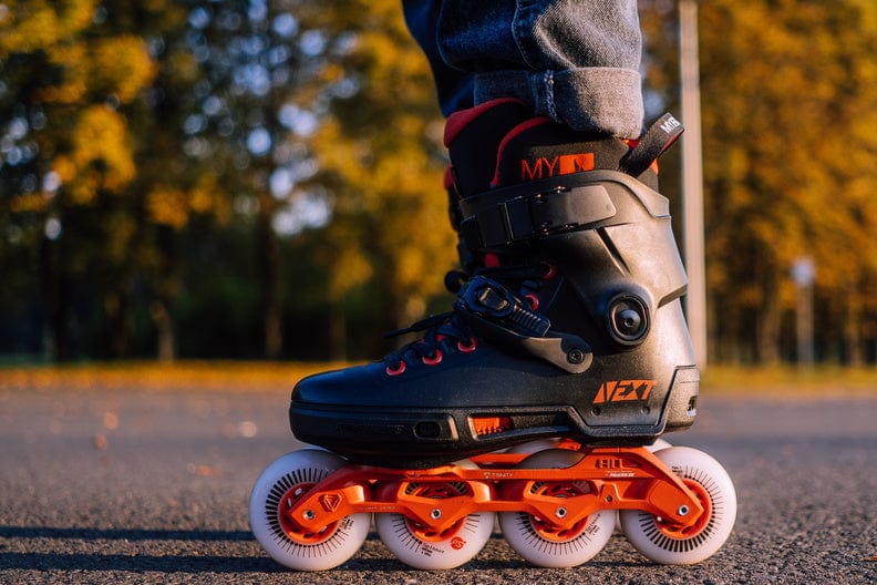 POWERSLIDE NEXT BLACK RED 80 MENS INLINE SKATES
